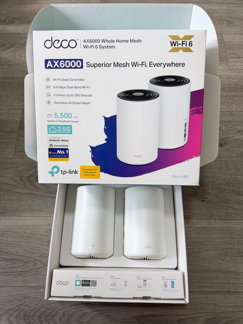 TP-Link Deco AX6000 (2 yr warranty), Computers & Tech, Parts ...