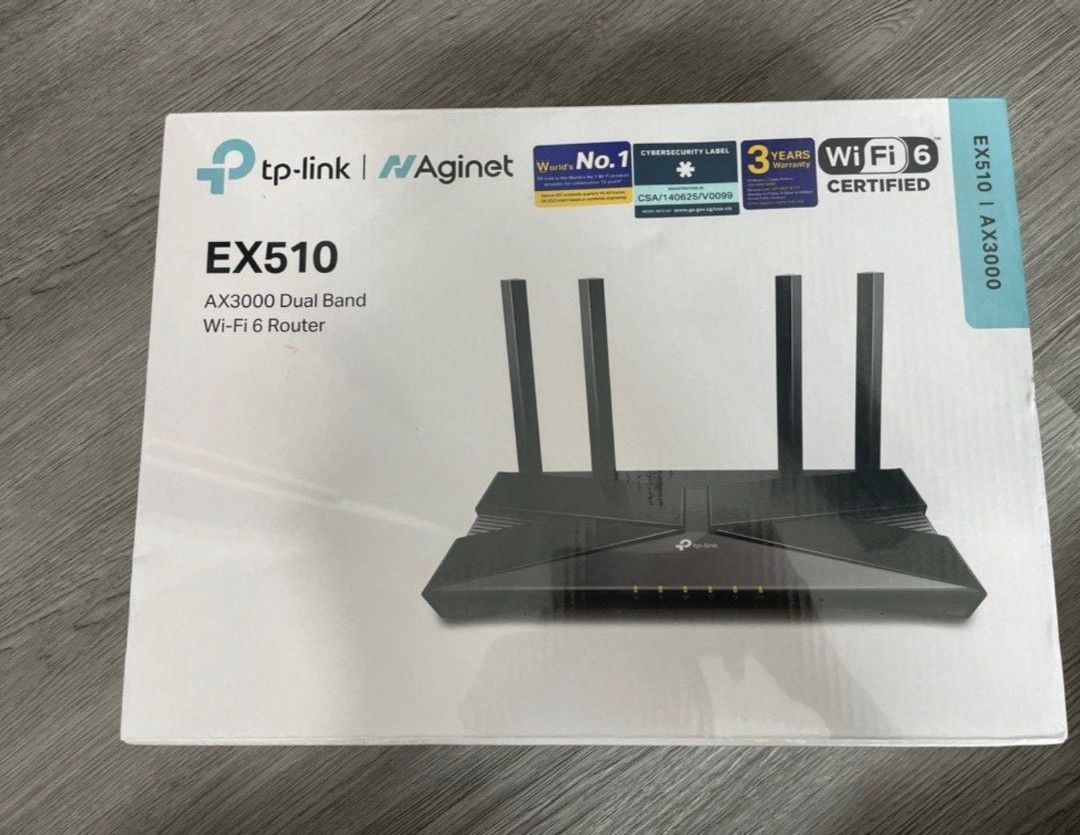 TP-Link EX510 AX3000 Dual Band WiFi 6 Router, Computers & Tech, Parts ...