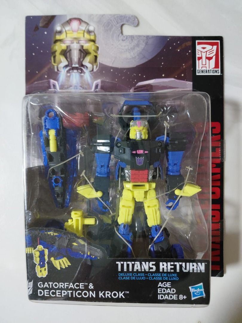 Transformers Titans Return Deluxe Class Decepticon Krok & TitanMaster ...