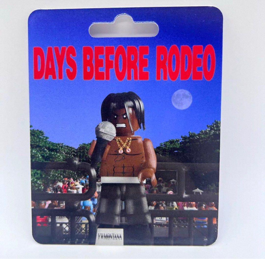 Travis Scott DAYS BEFORE RODEO “lego” mini figure, Hobbies & Toys, Toys ...