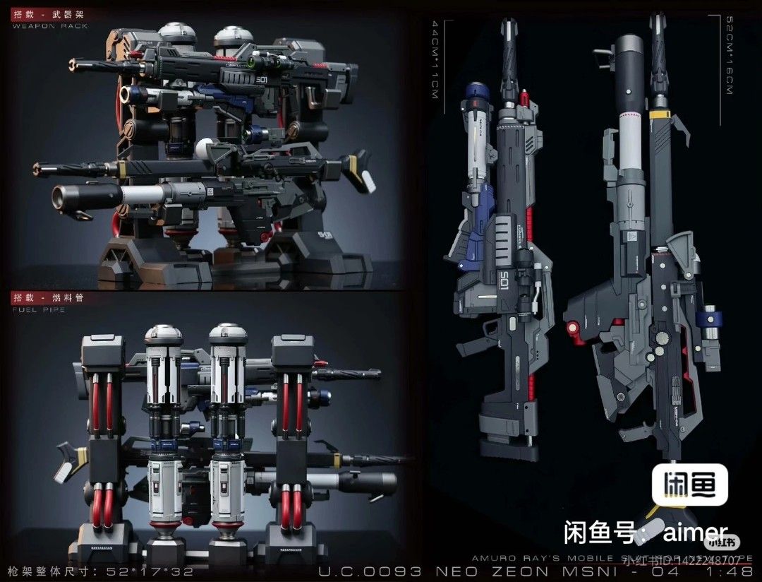 U.C. 0093 Neo Zeon MSN-04 Sazabi 1/48, Hobbies & Toys, Toys & Games on ...