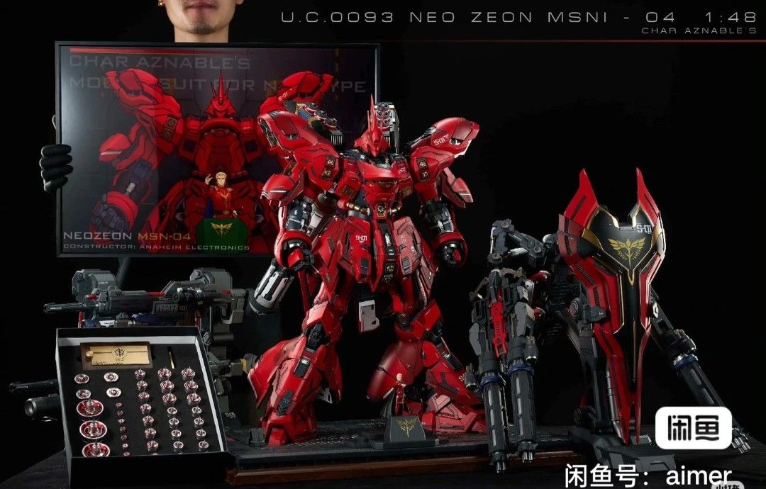 U.C. 0093 Neo Zeon MSN-04 Sazabi 1/48, Hobbies & Toys, Toys & Games on ...