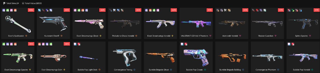 Valorant Skins 11 perm iron, Video Gaming, Gaming Accessories, In-Game ...