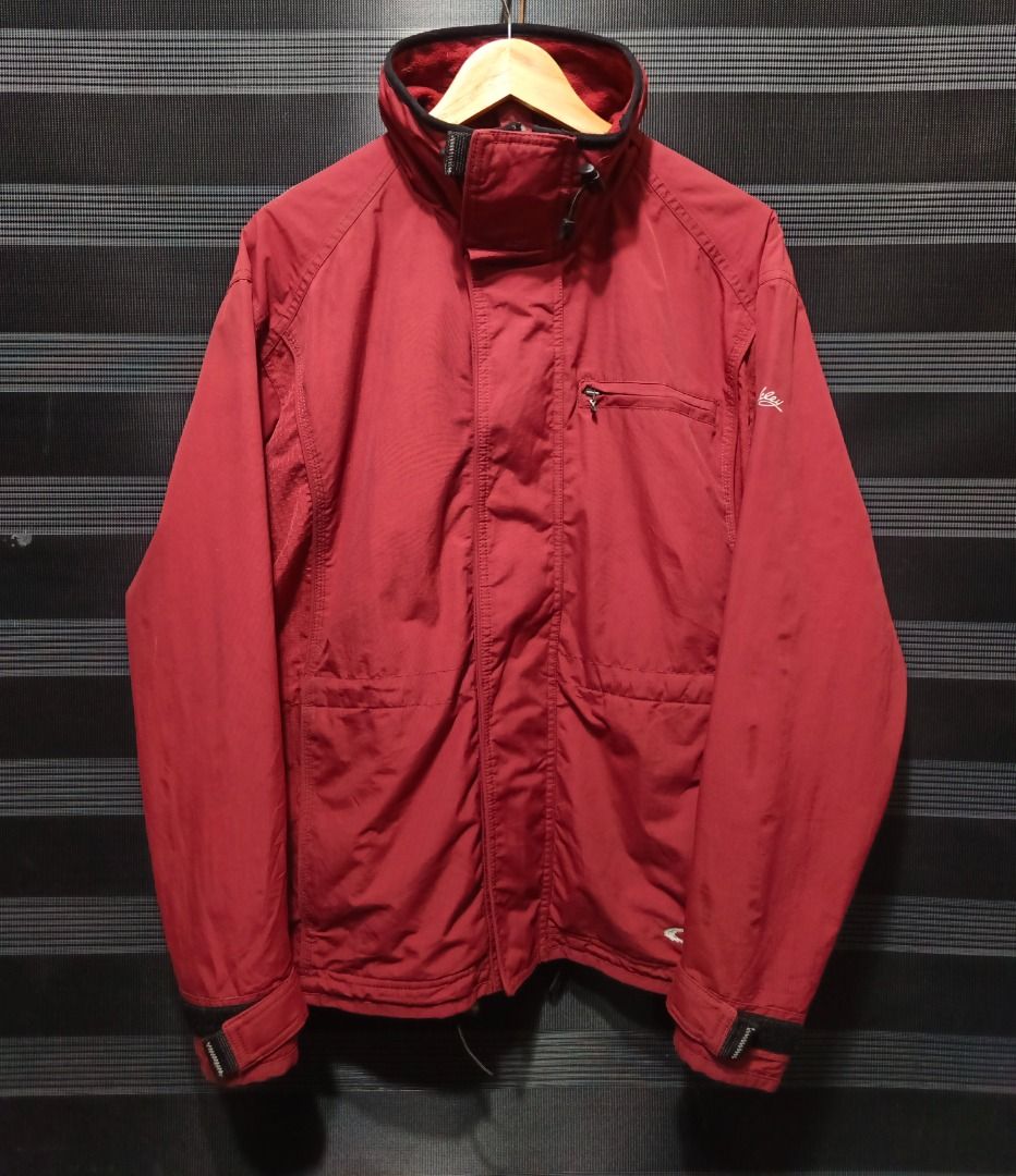 Vintage Oakley Software Jacket – Maroon/Red (Size L), Men's Fashion ...