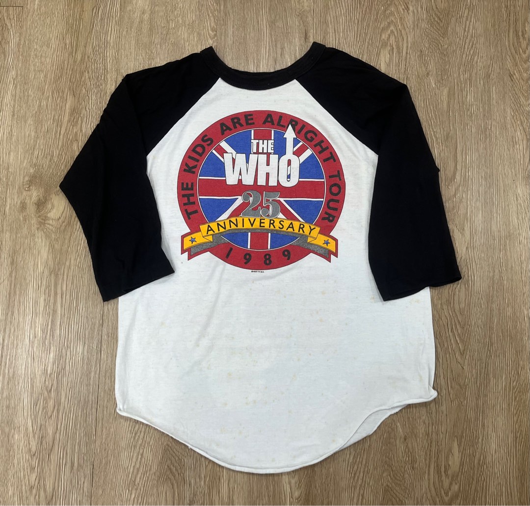 Vintage Raglan The Who 25 Anniversary 1980s shirt beatles, Men's ...