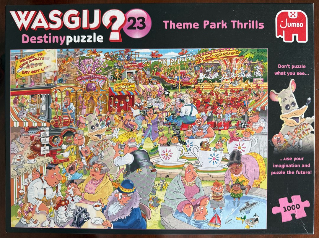Wasgij Destiny Puzzle 23: Theme Park Thrills - 1000 Pieces, Hobbies ...