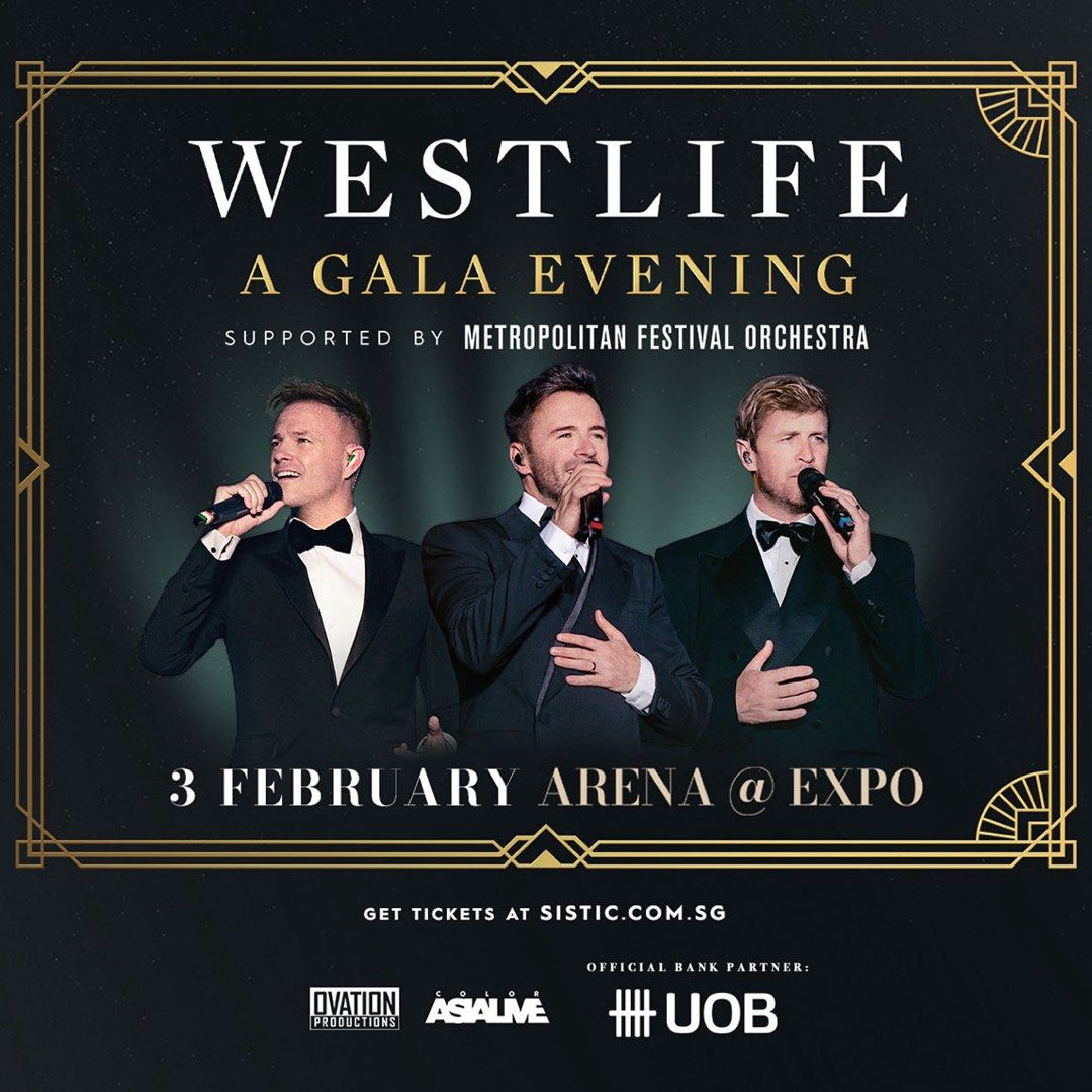 Westlife Singapore restricted view ticket, Tickets & Vouchers, Event ...