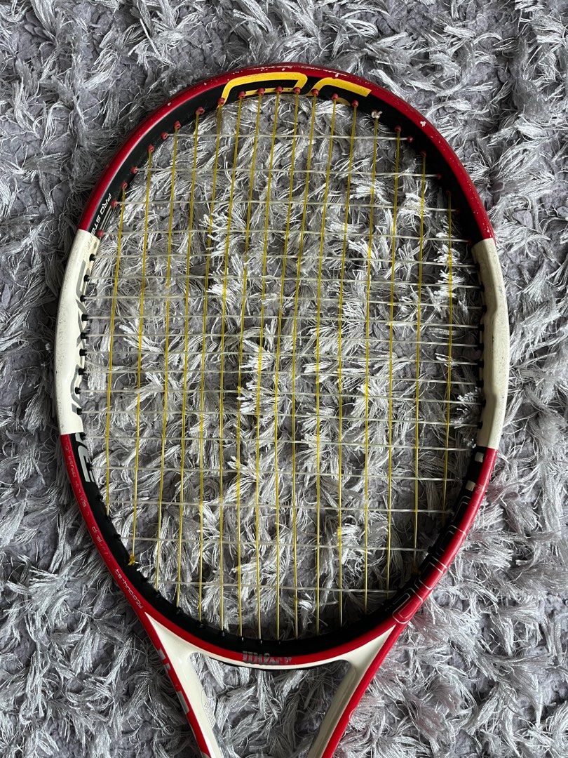 Wilson N Code Six One 95 Tennis Racquet (with new strings), Sports ...