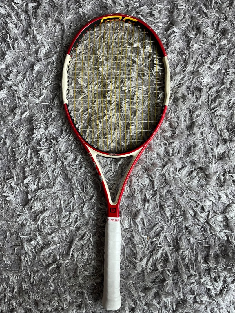 Wilson N Code Six One 95 Tennis Racquet (with new strings), Sports ...