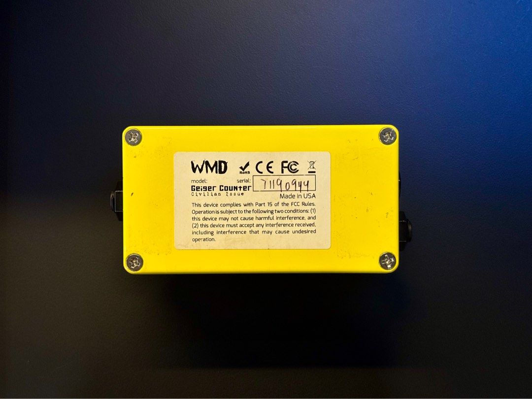 WMD Geiger Counter - Civilian Issue Fuzz Distortion Guitar Effects ...