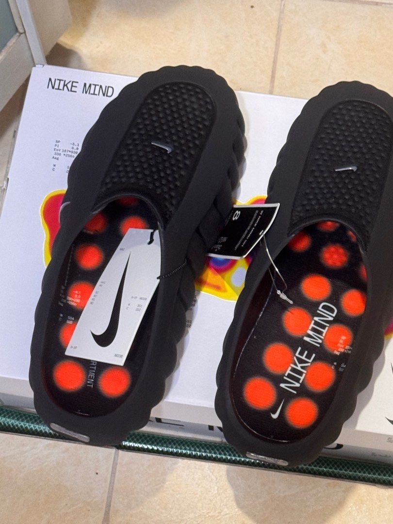 Women US 7 & 8 Nike Mind 001 Slides Pregame Mules, Women's Fashion, Footwear, Sandals on Carousell