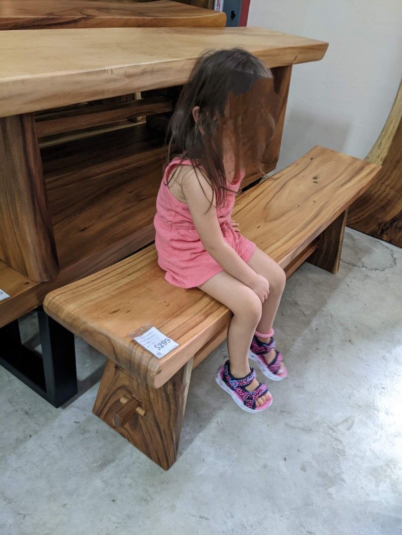 Wooden Bench - Live Edge Design, Furniture & Home Living, Furniture ...