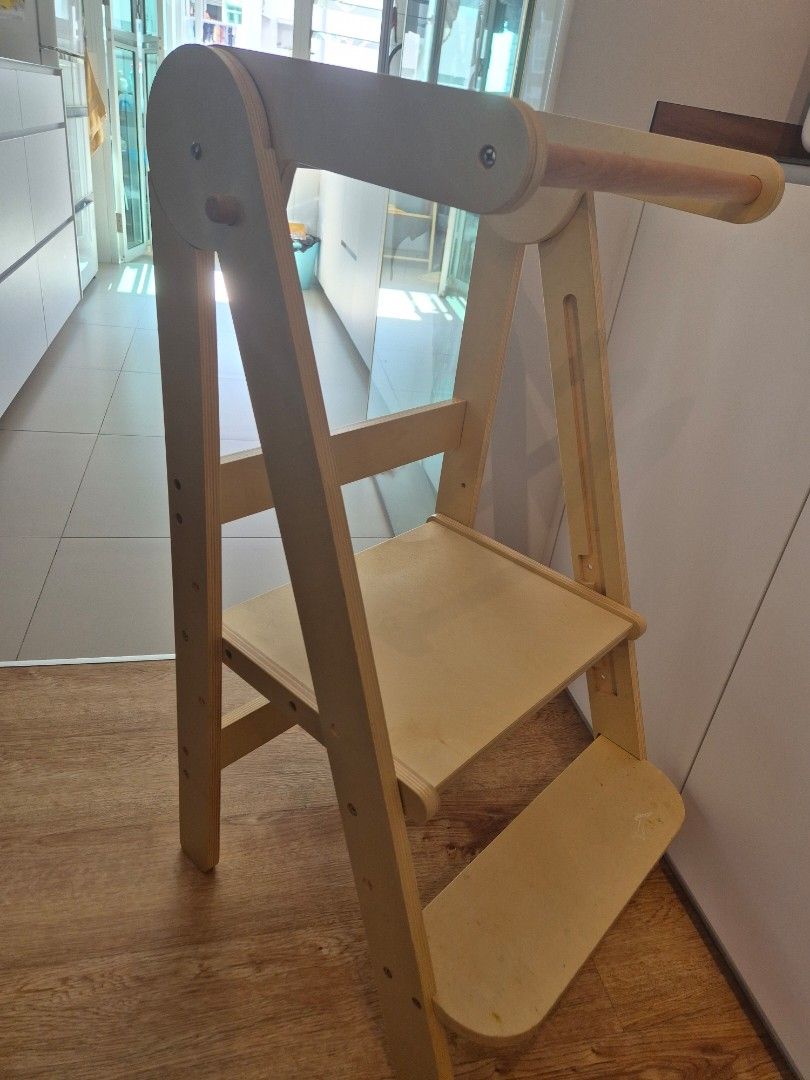 Wooden Foldable Learning Tower, Babies & Kids, Baby Nursery & Kids ...
