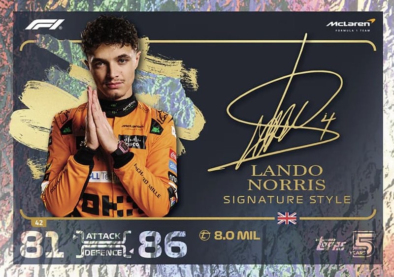 [WTS] Lando Norris Signature Style - F1 Topps Turbo Attax 2024, Hobbies ...
