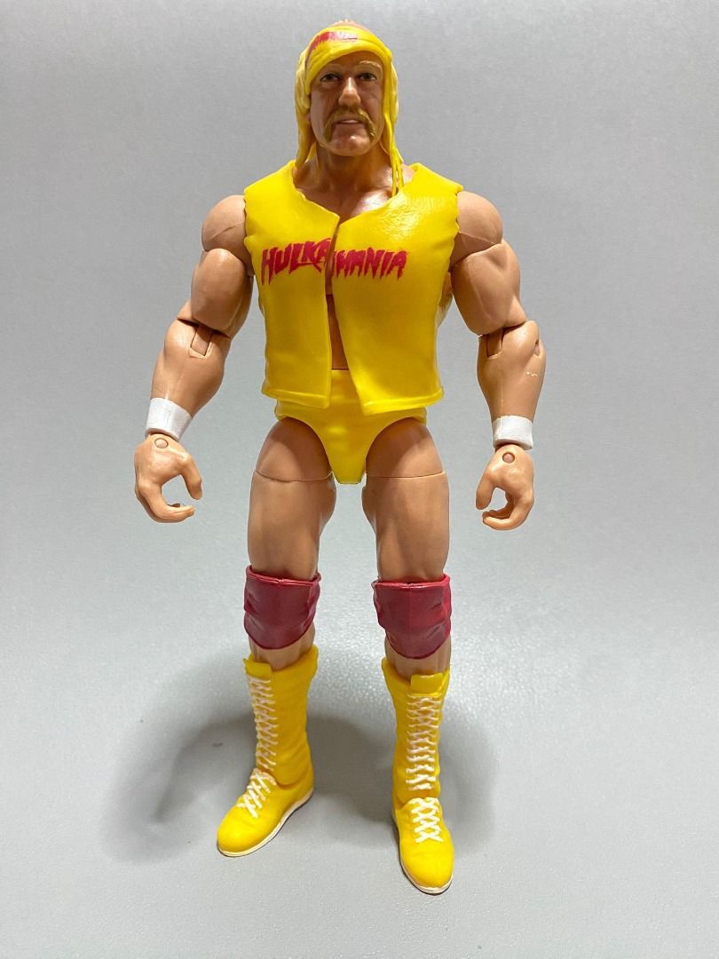 WWE Mattel Elite Legendary Hulk Hogan Traditional Yellow Red Rare Early ...