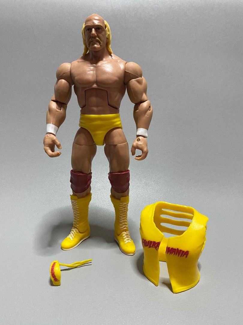 WWE Mattel Elite Legendary Hulk Hogan Traditional Yellow Red Rare Early ...