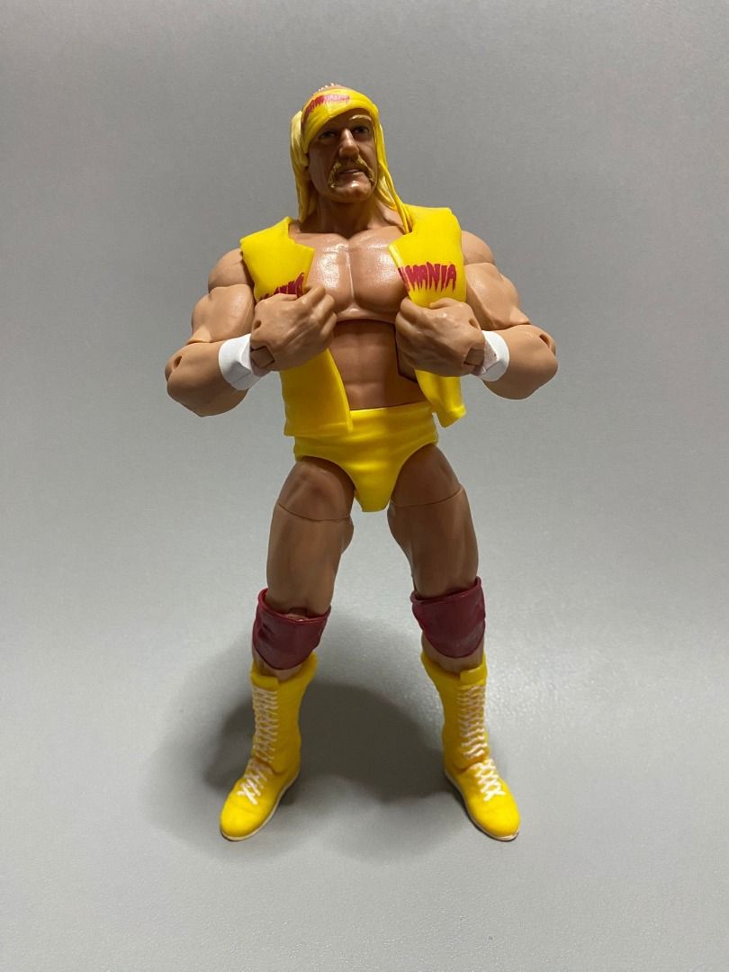 WWE Mattel Elite Legendary Hulk Hogan Traditional Yellow Red Rare Early ...