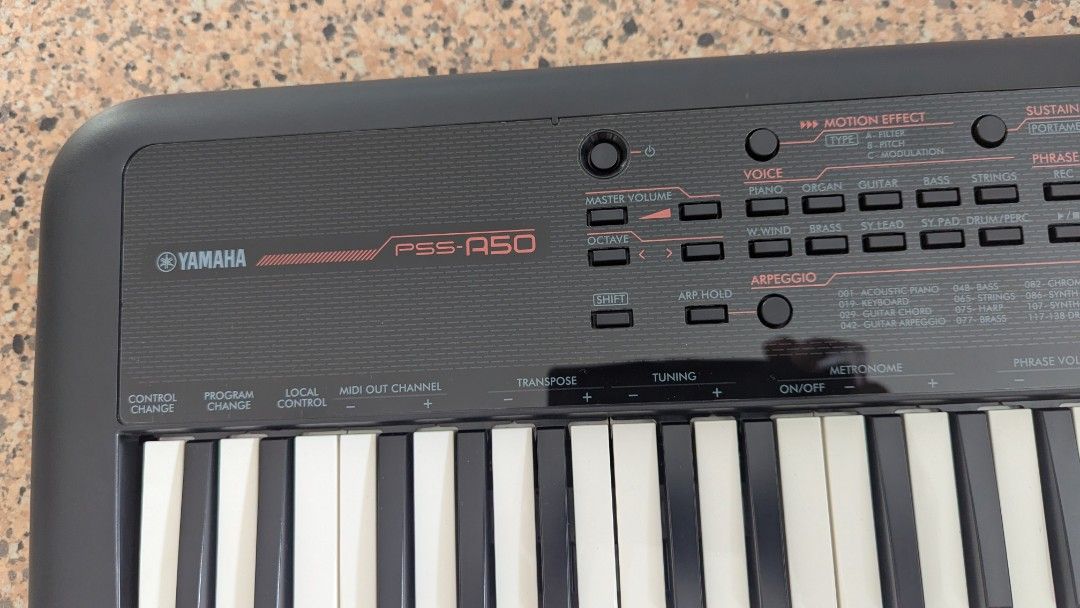 Yamaha PSS-A50 Portable Keyboard, Hobbies & Toys, Musical Instruments ...