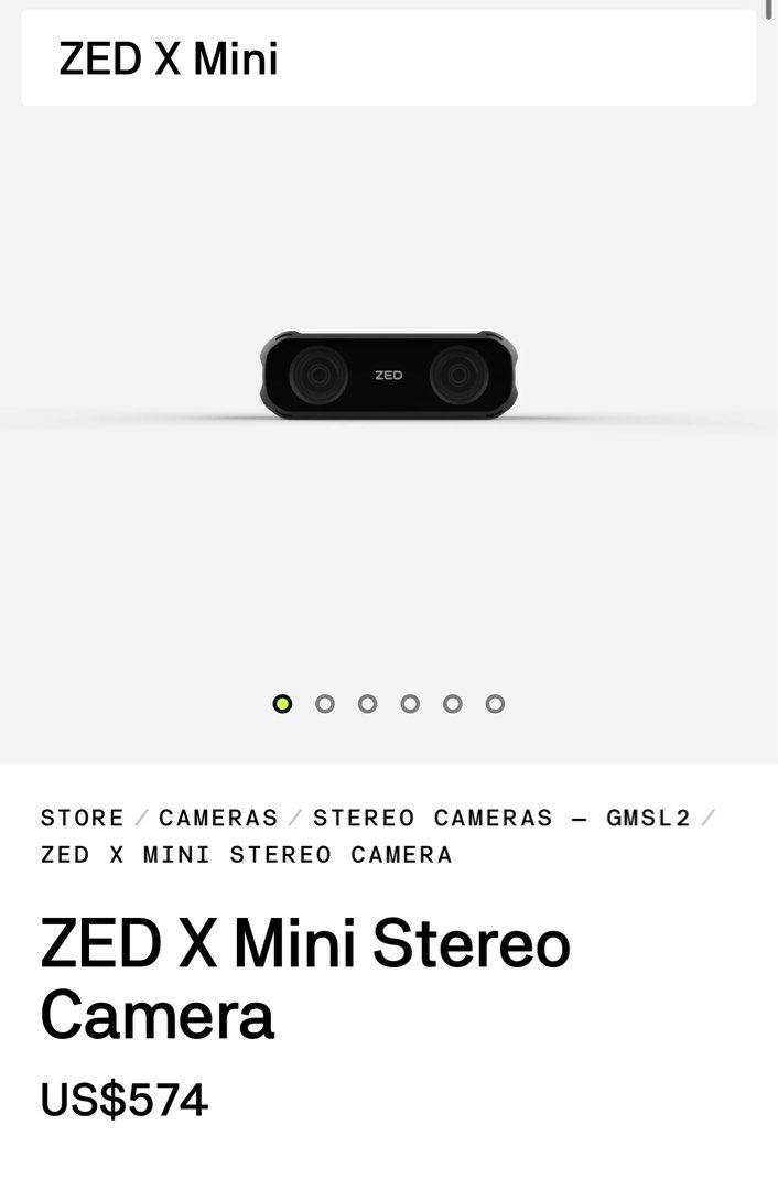 ZED X Mini Stereo Camera, Audio, Other Audio Equipment on Carousell