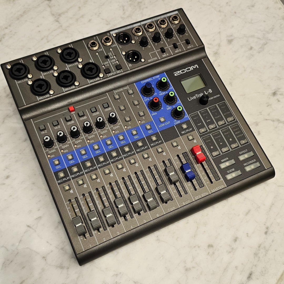 Zoom LiveTrak L-8 8-Track Mixer/Recorder, Audio, Other Audio Equipment ...