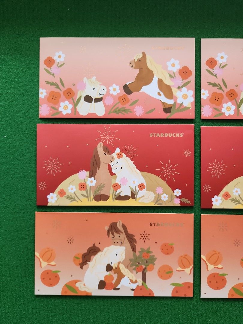 6 sets starbucks 2026 red packets horse design, Everything Else on ...