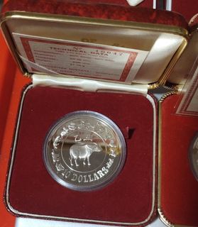 1982 $10 Dog Silver Proof Coin, Hobbies & Toys, Memorabilia ...