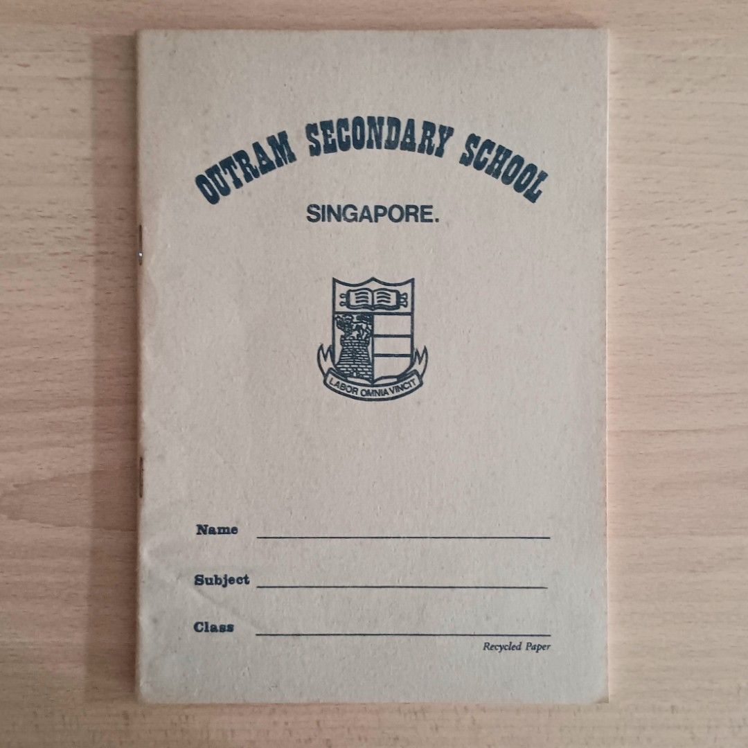 1990s Exercise books - St. Anthony's, Tanjong Katong, Outram Seconday ...