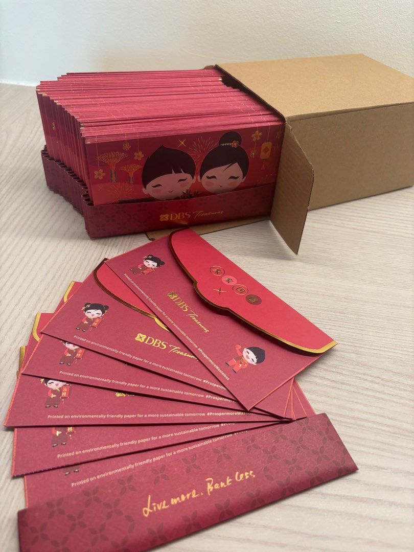 🧧🧧2026 DBS Treasures Red Packets ($3 per pack or whole box of 25 packs ...