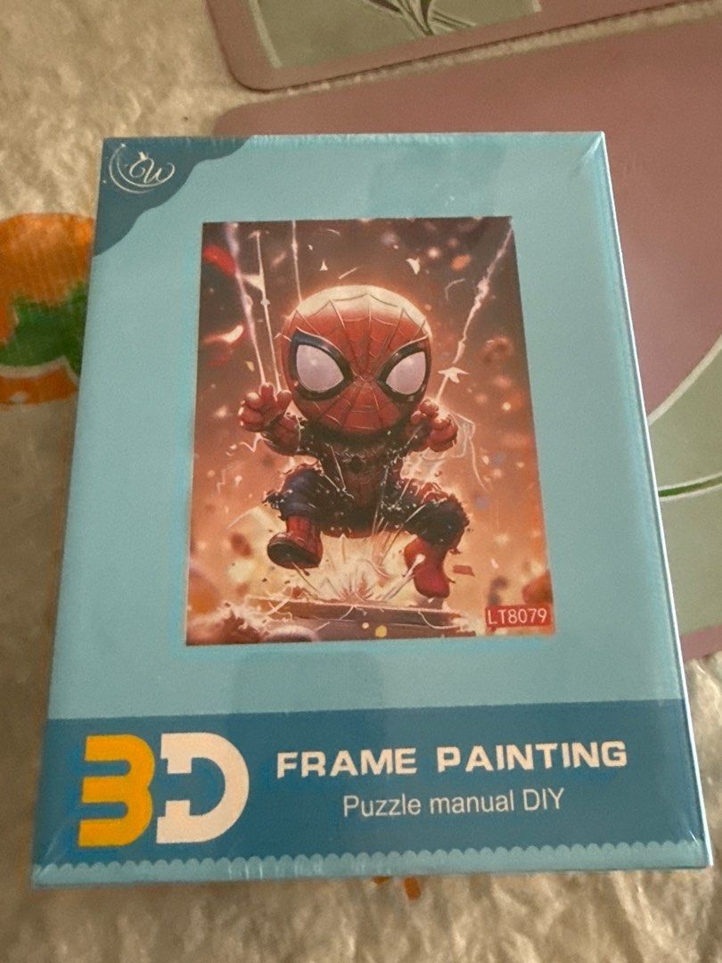 3D Spider-Man Frame Painting Puzzle, Hobbies & Toys, Toys & Games on ...