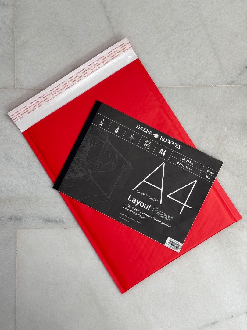 5 pieces large Chinese New Year Red polymailer, Hobbies & Toys ...