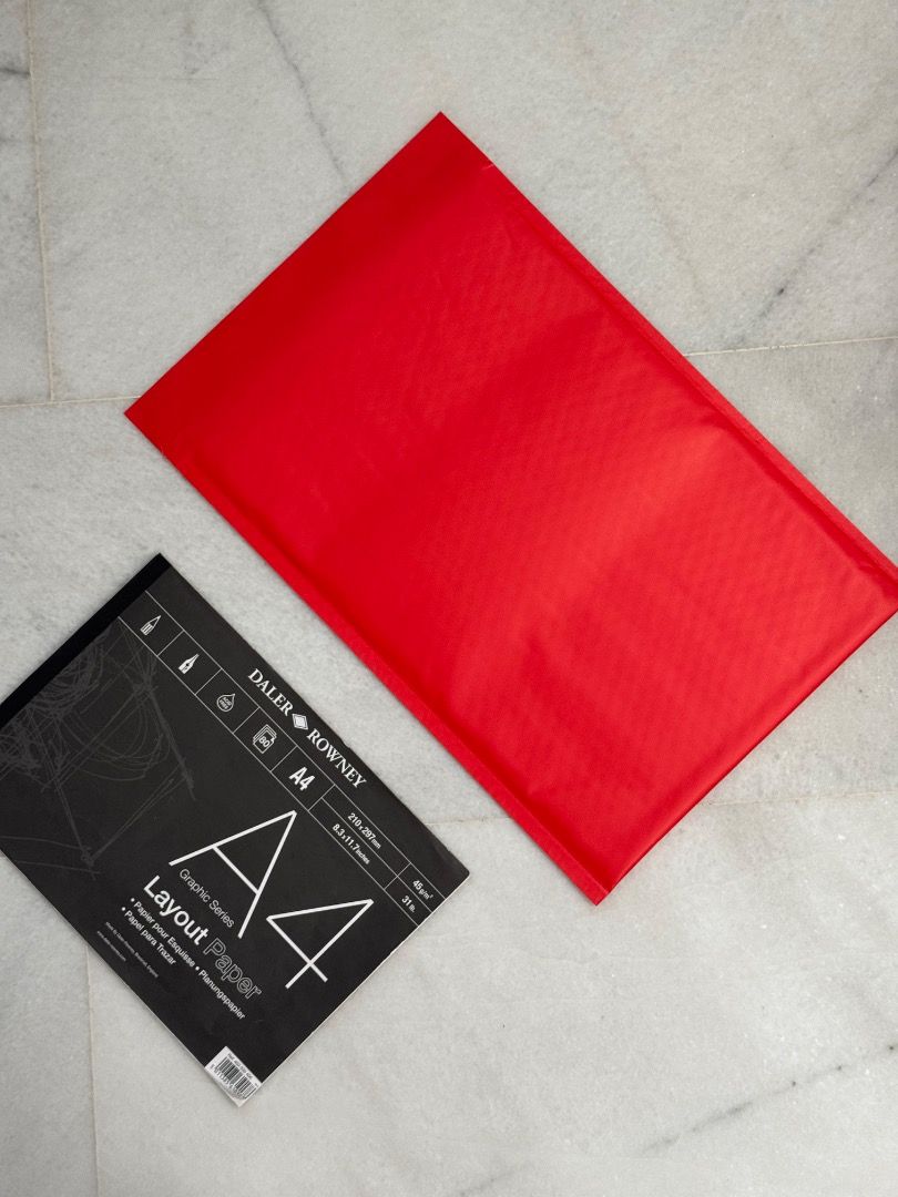 5 pieces large Chinese New Year Red polymailer, Hobbies & Toys ...