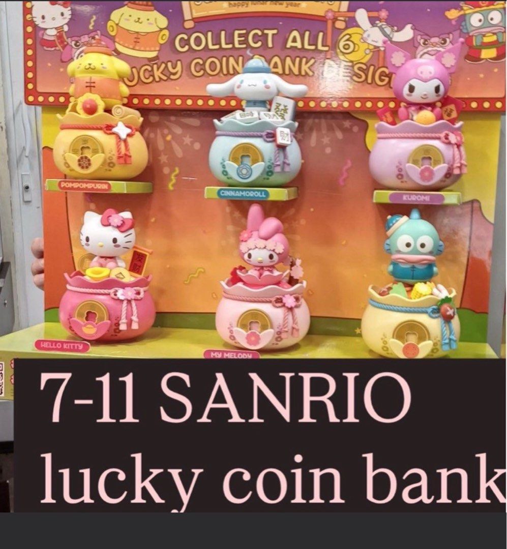 7-11 Sanrio Lucky Coin Bank, Hobbies & Toys, Toys & Games on Carousell