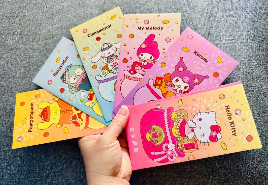 7-Eleven Sanrio Red Packets - Brand New, Hobbies & Toys, Stationery ...