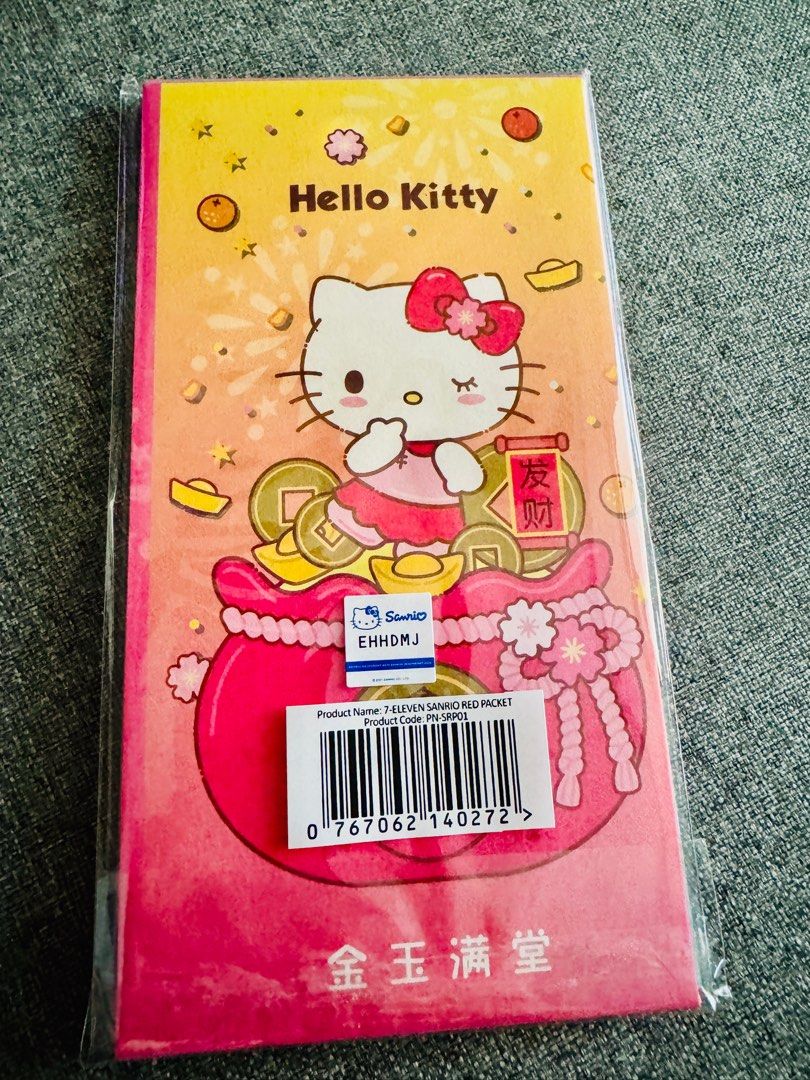 7-Eleven Sanrio Red Packets - Brand New, Hobbies & Toys, Stationery ...