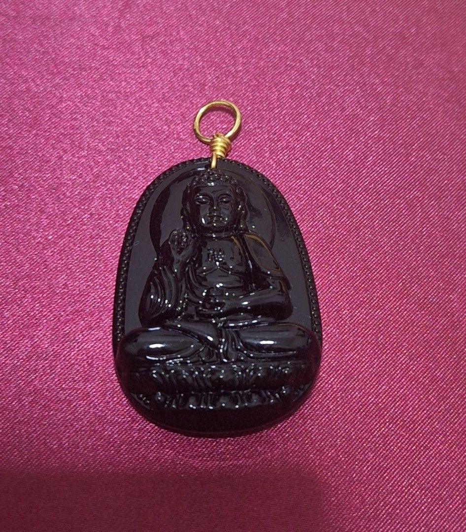 916 Gold Stone Amulet [Weight 22 grams+] Blessings Pendant, Hobbies ...