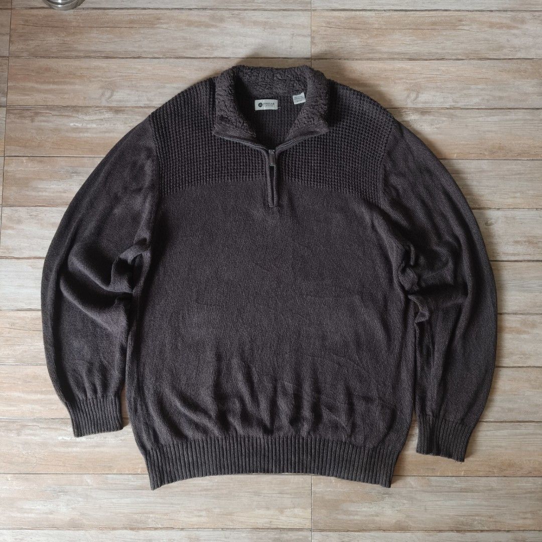 𝟮 𝗳𝗼𝗿 𝟯𝟱𝟬/Haggar Clothing Quarter-Zip Sweater XL, Men's Fashion, Coats ...