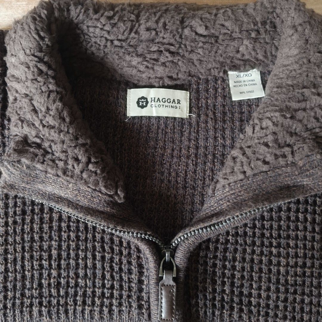 𝟮 𝗳𝗼𝗿 𝟯𝟱𝟬/Haggar Clothing Quarter-Zip Sweater XL, Men's Fashion, Coats ...