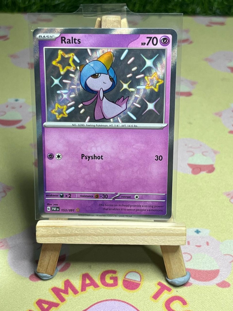 🐣 Pokemon Ralts Baby Shiny Paldean Fates, Hobbies & Toys, Toys & Games ...