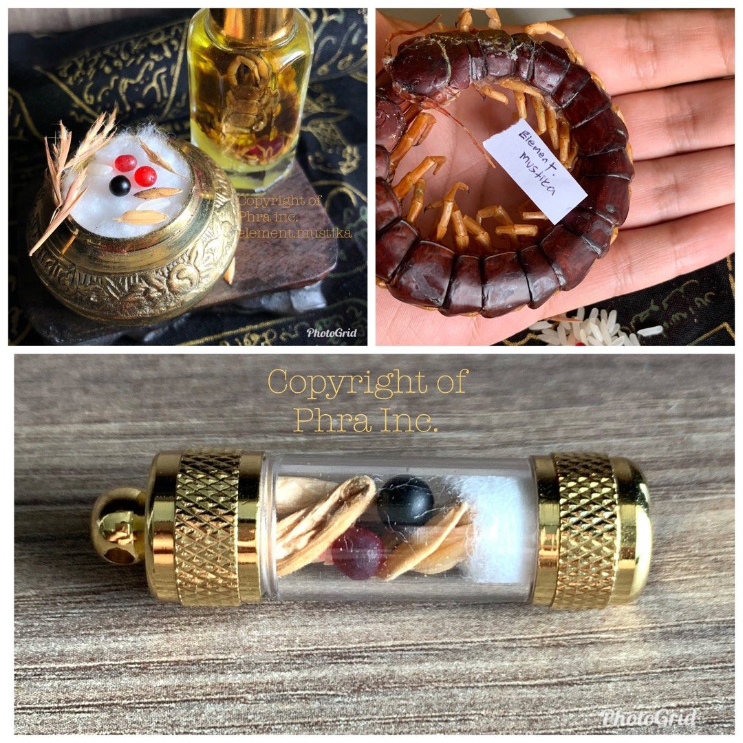 💰 WINDFALL LUCK King Centipede Pearl (Mustika Lipan) Amulet Known for ...