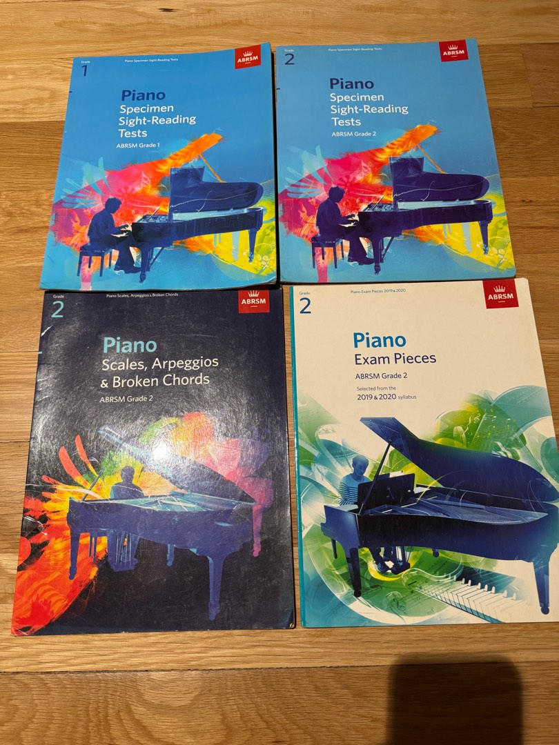 ABRSM Piano Exam Books - Grade 1 & 2, Hobbies & Toys, Music & Media ...