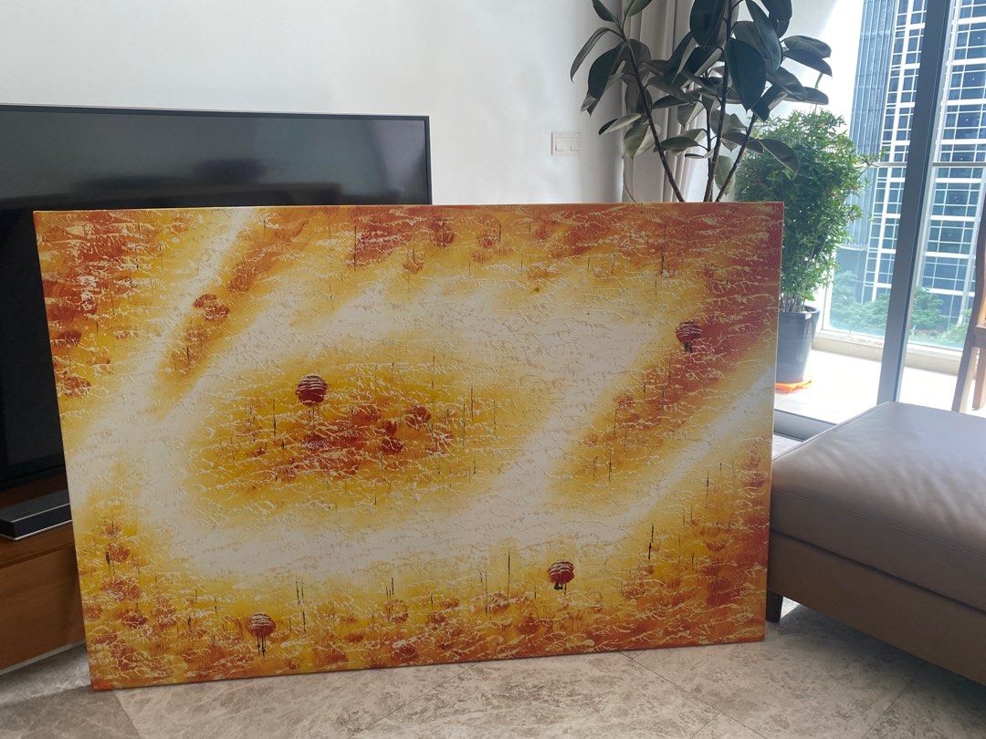 Abstract Hot Air Balloon Painting, Hobbies & Toys, Art & Prints on ...