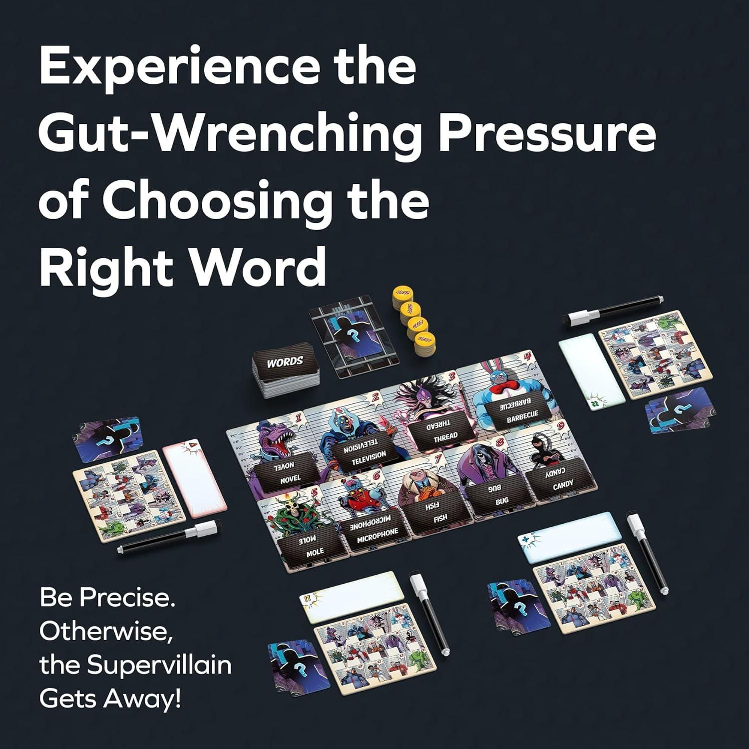 Alibis Party Game - Cooperative Whodunnit and Word Association for 2-6 ...