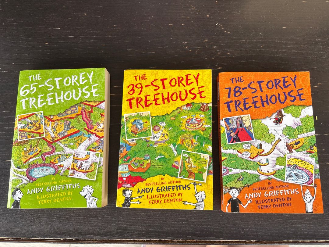 Andy Griffiths Treehouse Book Set (3 Books), Hobbies & Toys, Books ...