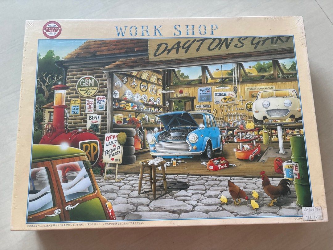 AppleOne Dayton's Garage 1000 Piece Jigsaw Puzzle, Hobbies & Toys, Toys ...