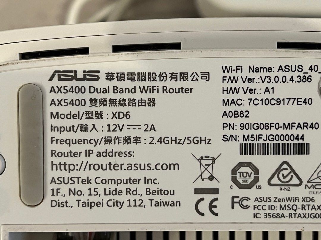 ASUS AX5400 Dual Band WiFi Router XD6, Computers & Tech, Parts ...
