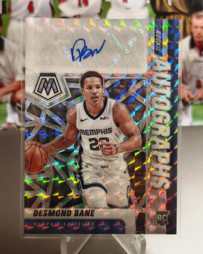 Desmond Bane 2021 Panini Mosaic Silver Autographs Auto RC 貼簽 NBA卡, 興趣及 ...