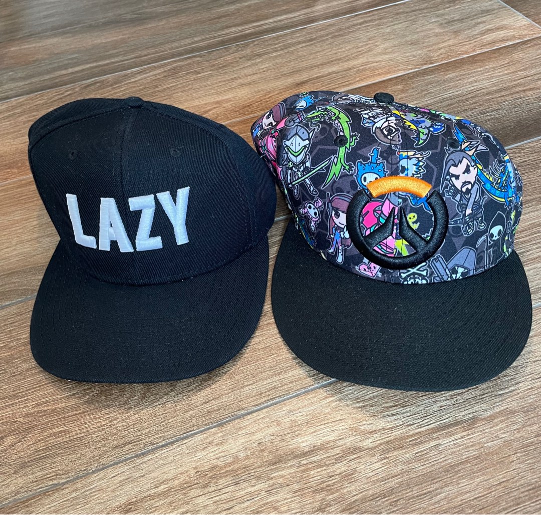 Black LAZY and Tokidoki Caps, Men's Fashion, Watches & Accessories ...