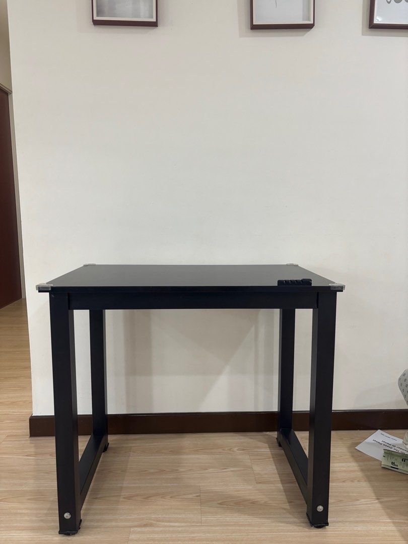 Black Study Table, Furniture & Home Living, Furniture, Tables & Sets on ...