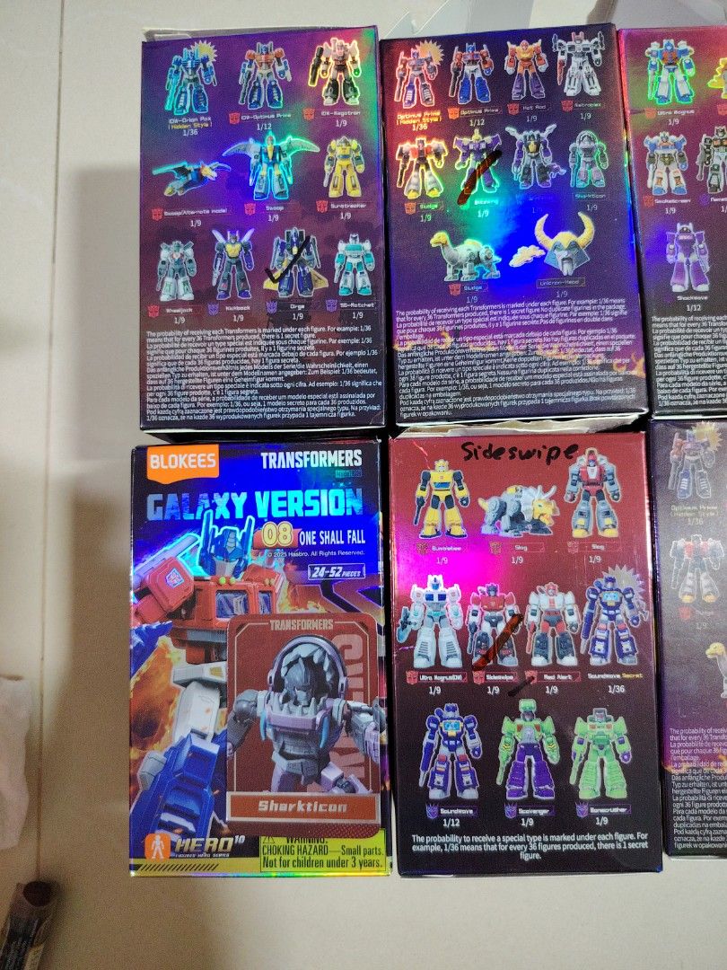 Wts wtt Blokees Transformers Galaxy Unicorn Head Sharkticon Scrapper ...