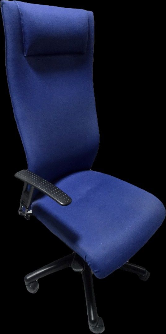 Blue Ergonomic Office Chair, Furniture & Home Living, Furniture, Chairs ...
